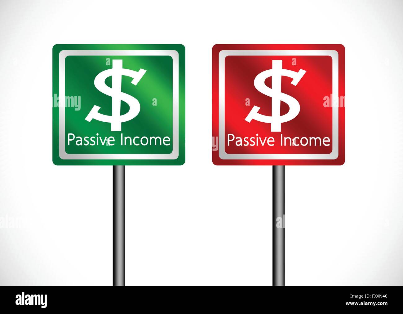 passive income recurring incomes concept idea Stock Vector Image & Art ...