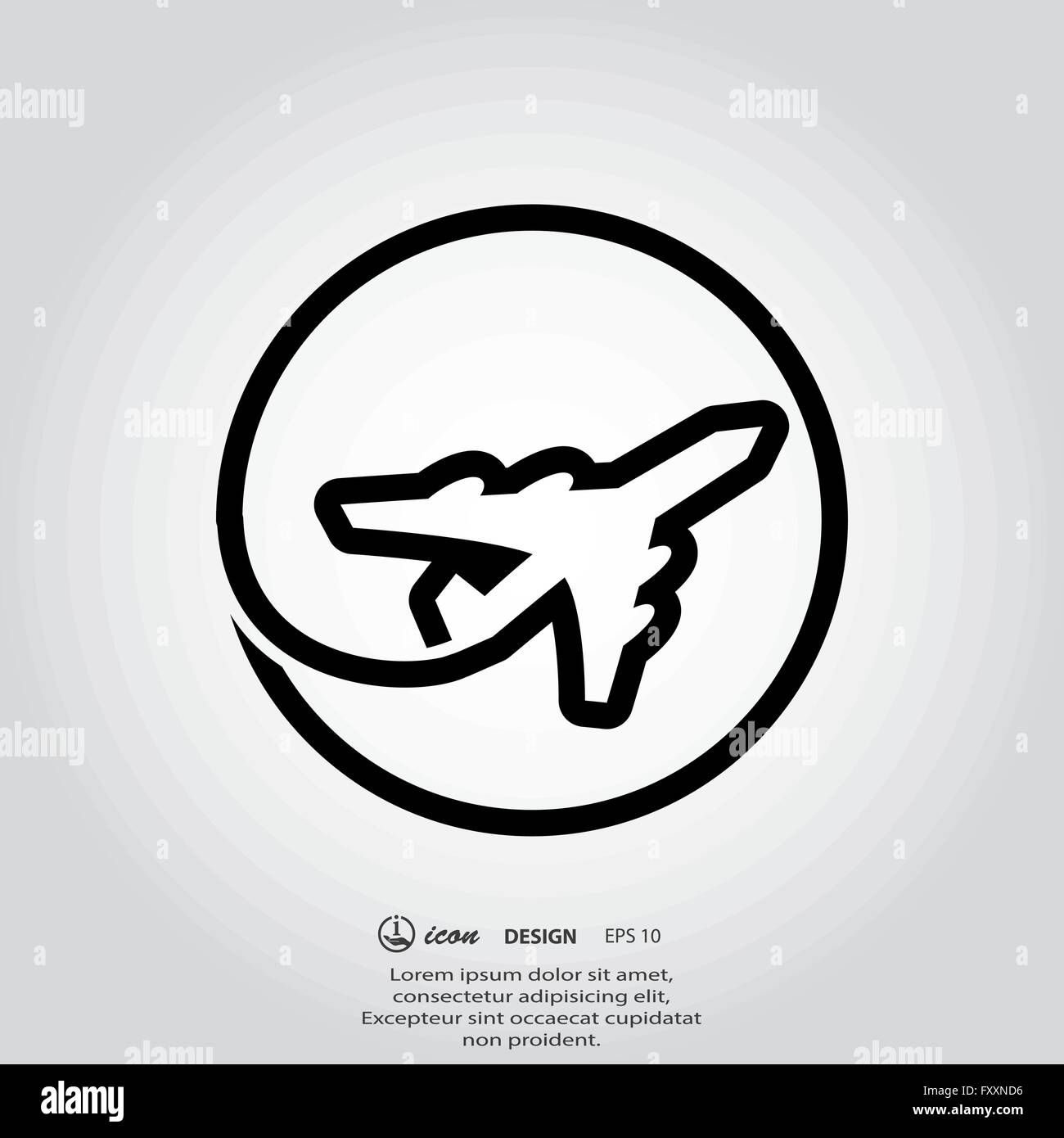 Pictograph of airplane Stock Vector Image & Art - Alamy