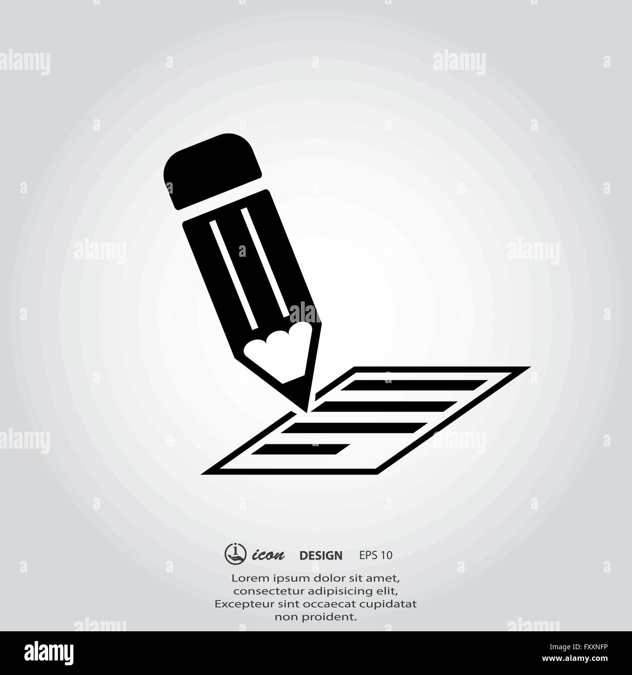 Pictograph of note Stock Vector Image & Art - Alamy