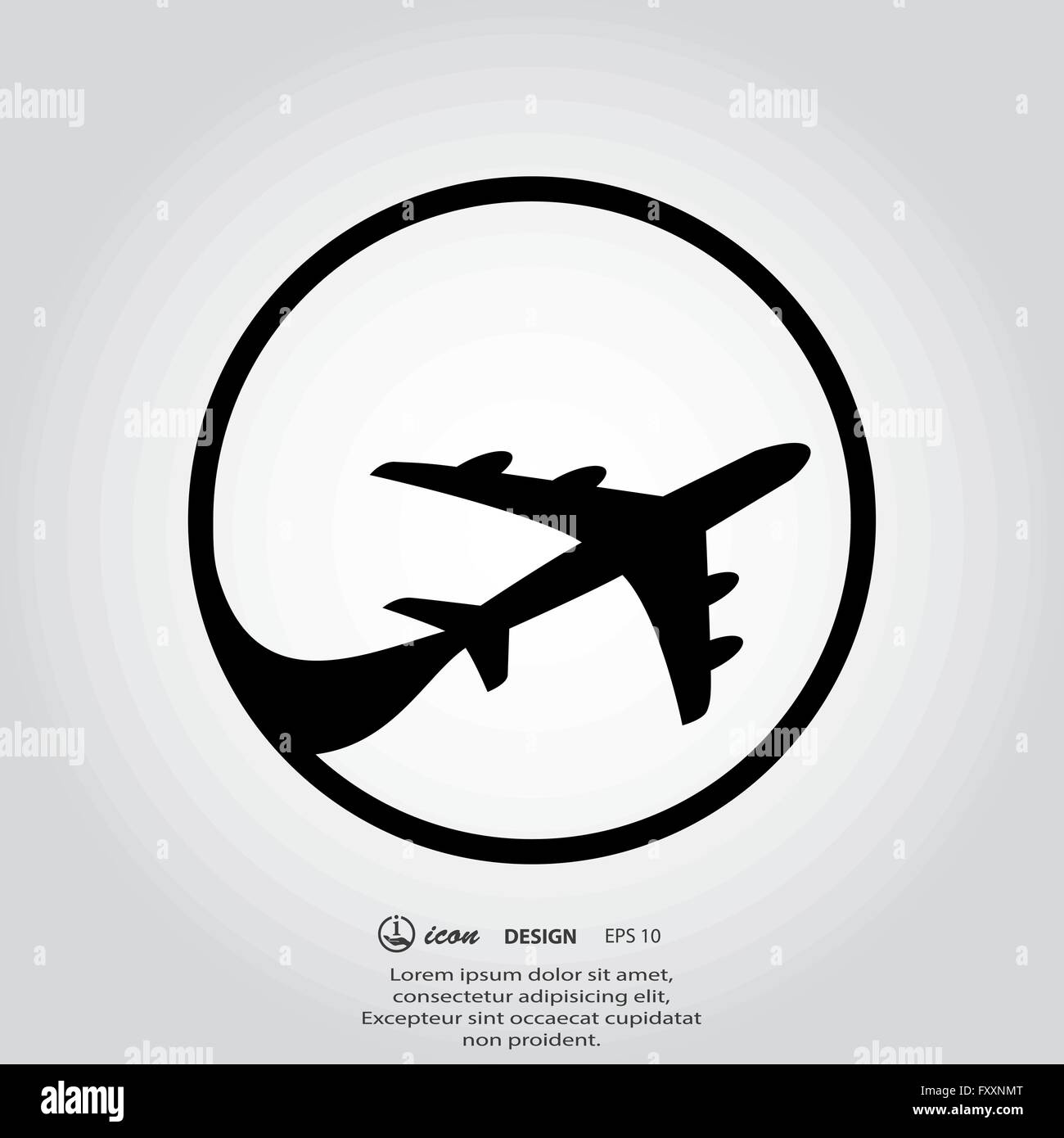 Pictograph of airplane Stock Vector Image & Art - Alamy