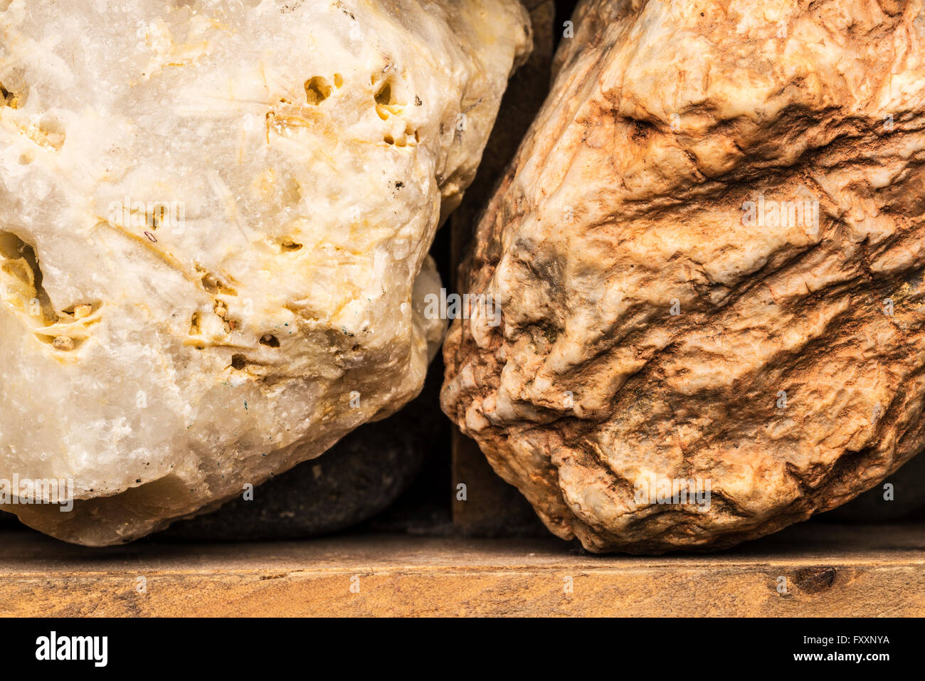 Mineral collection wooden box hi-res stock photography and images - Alamy