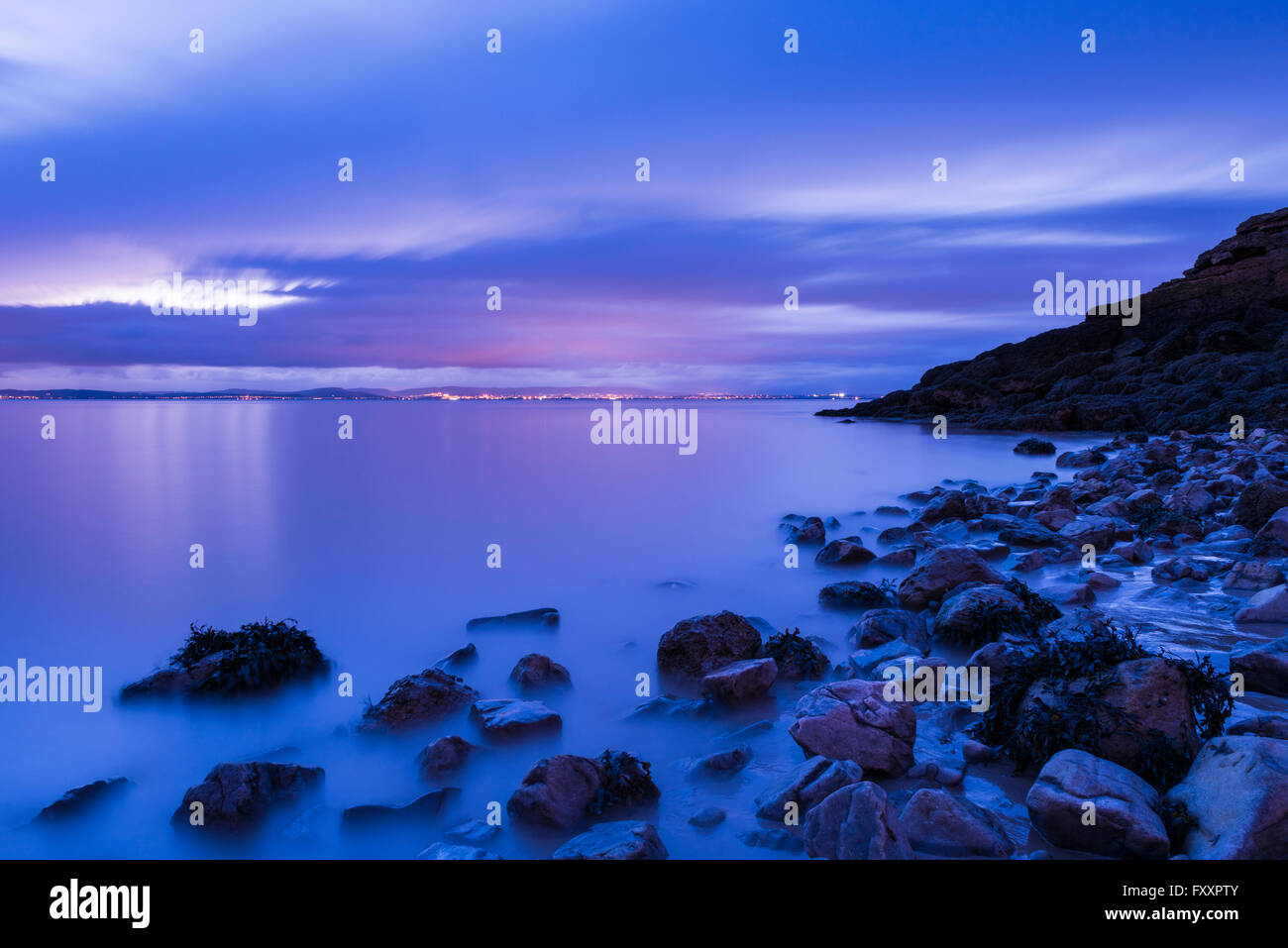 Ladye Bay and Ladye Point on the Severn Estuary, Clevedon, North ...