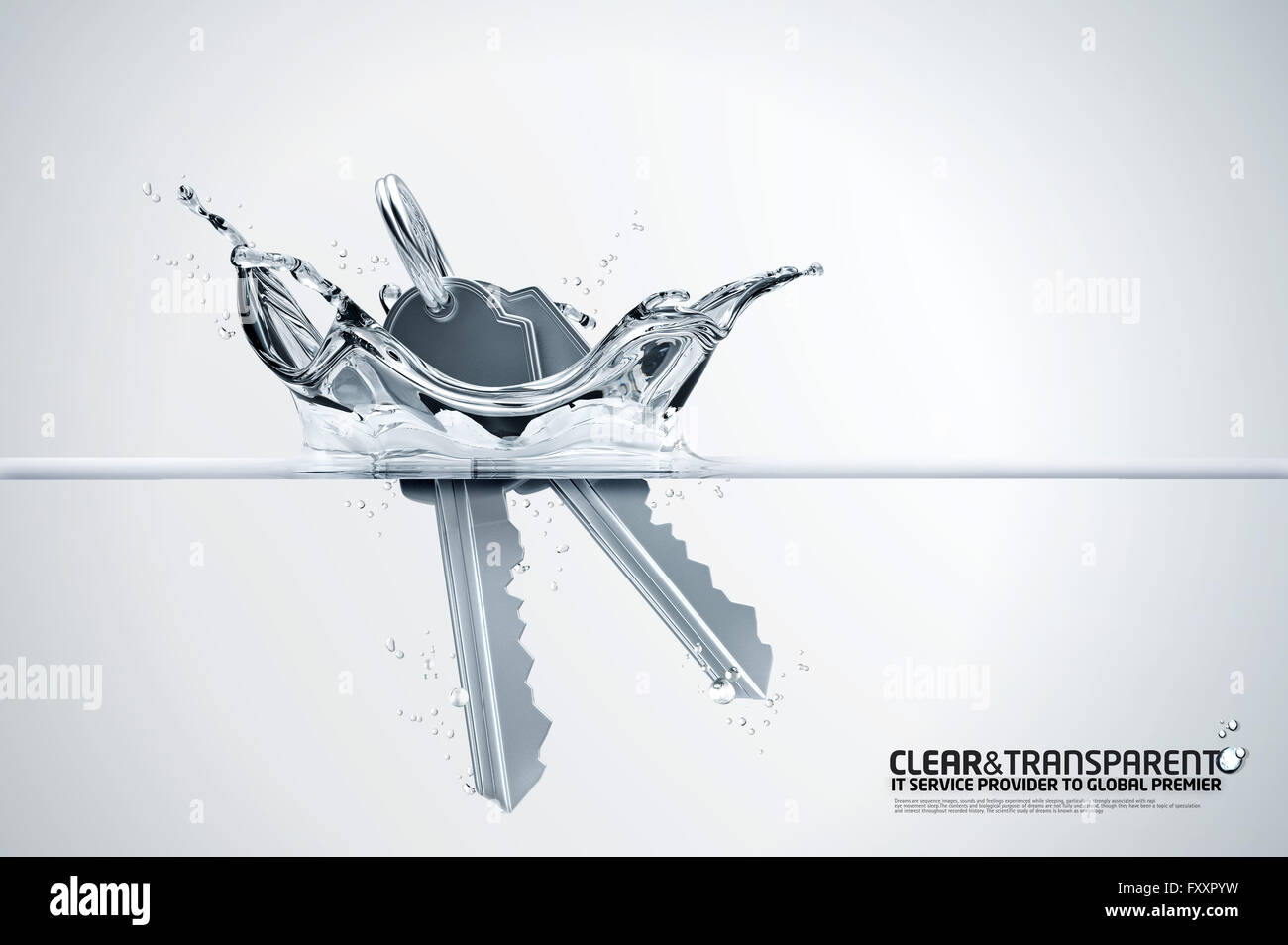 Splash with key hi-res stock photography and images - Alamy
