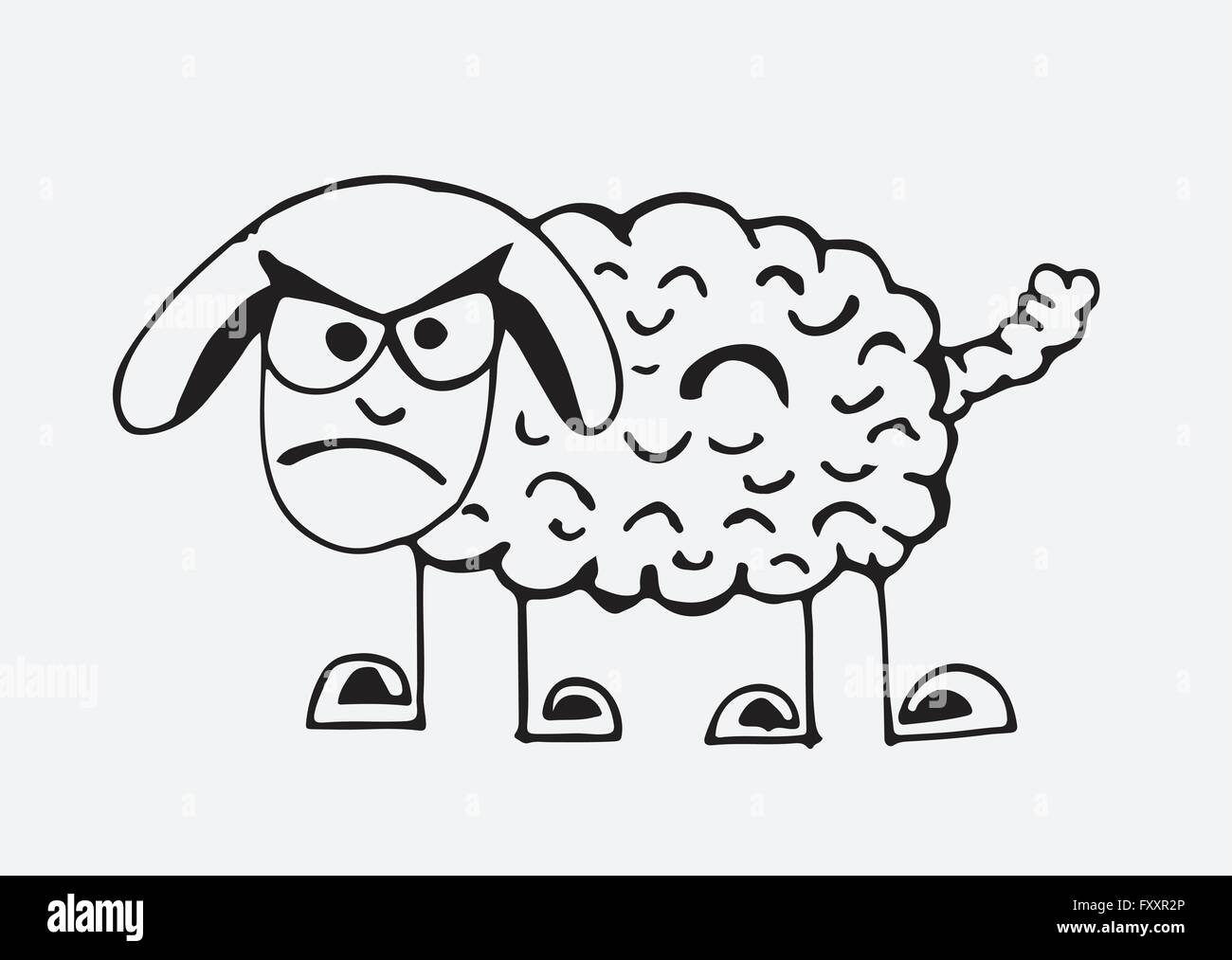 Sheep pen Stock Vector Images - Alamy