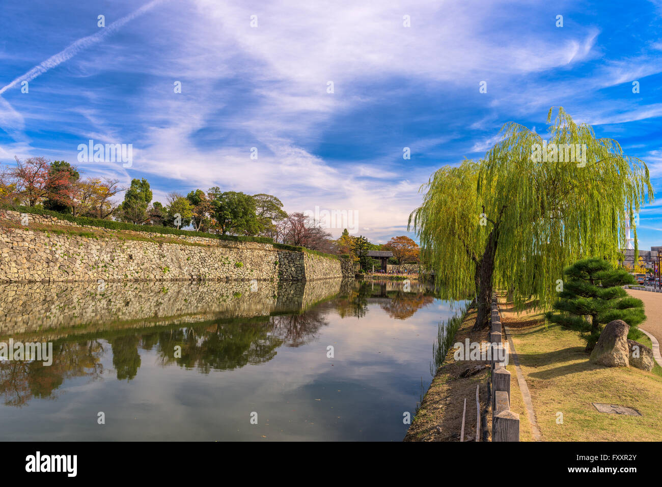Himeji, Japan at the castle outer moat Stock Photo - Alamy