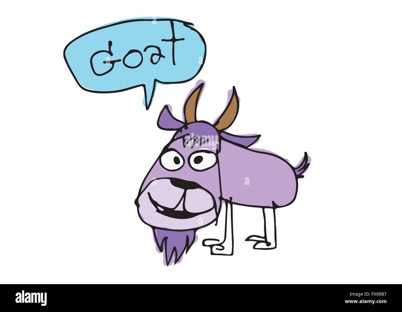 goat cartoon illustration Stock Vector Image & Art - Alamy