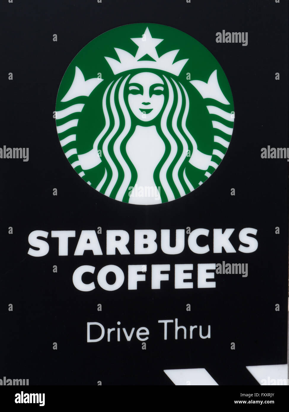 Drive thru sign at starbucks hi-res stock photography and images - Alamy