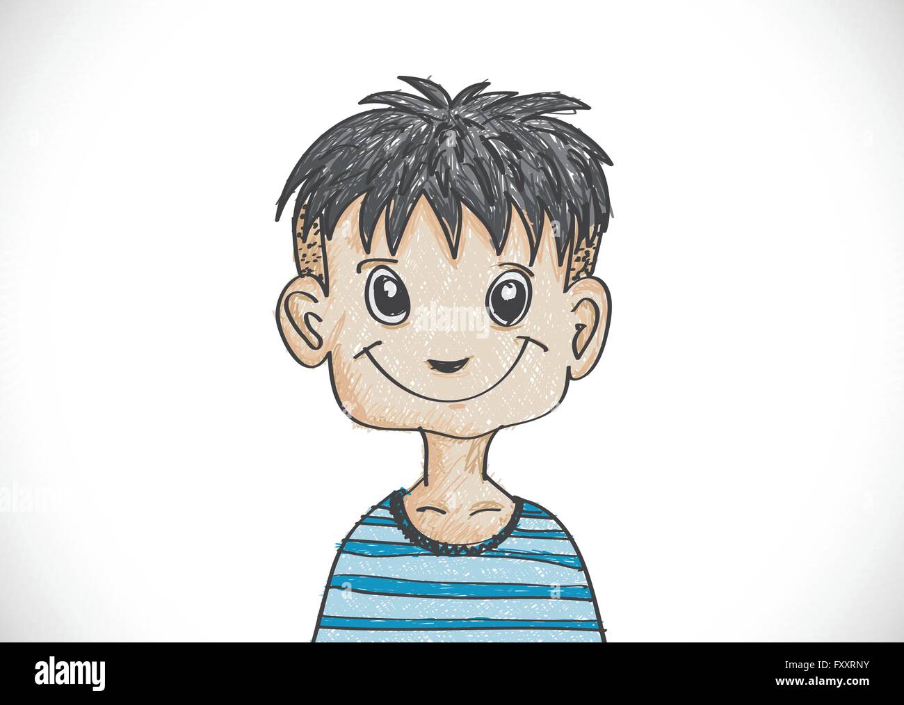 Cartoon boy smile Stock Vector Image & Art - Alamy