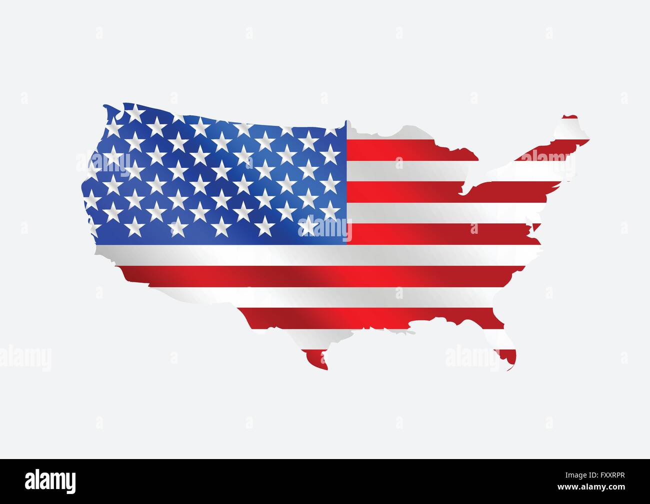 USA map and flag Stock Vector Image & Art - Alamy