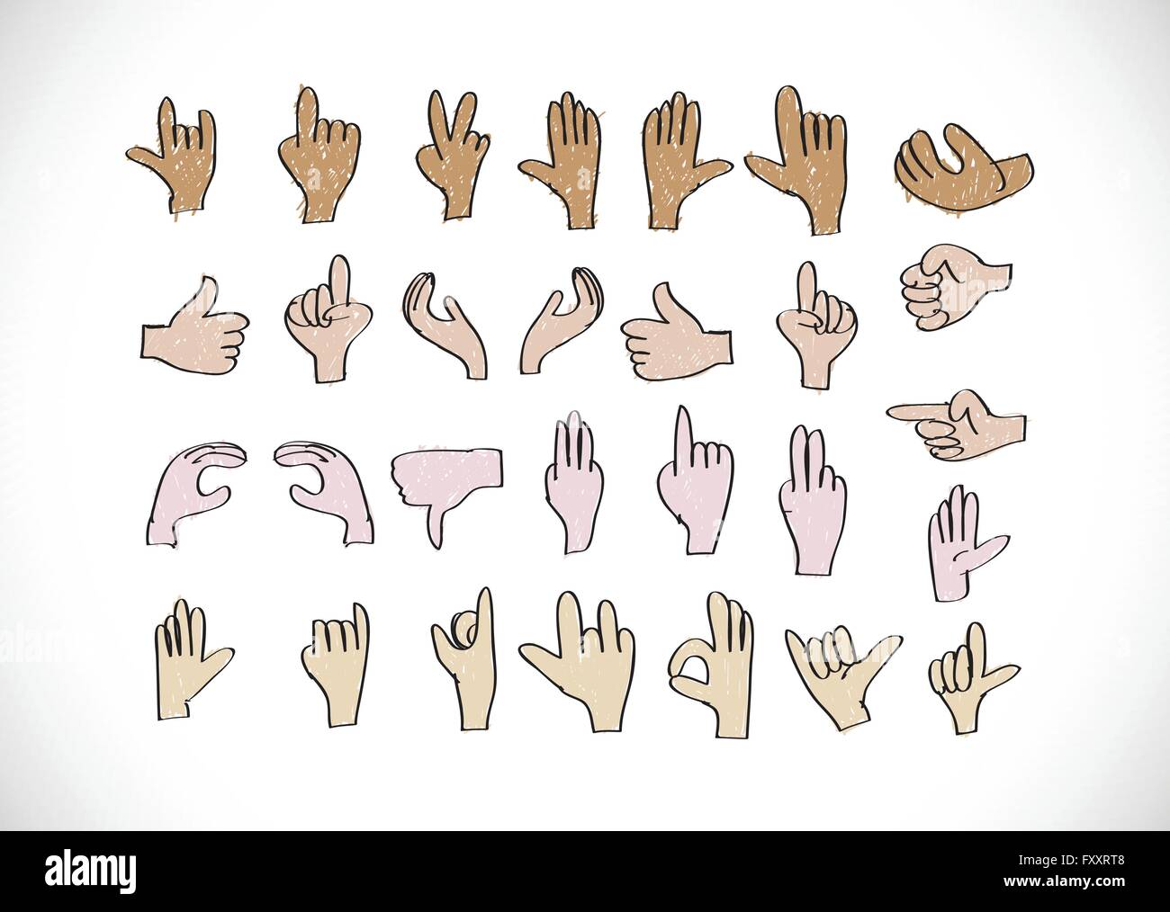 hand drawing icons set Stock Vector Image & Art - Alamy