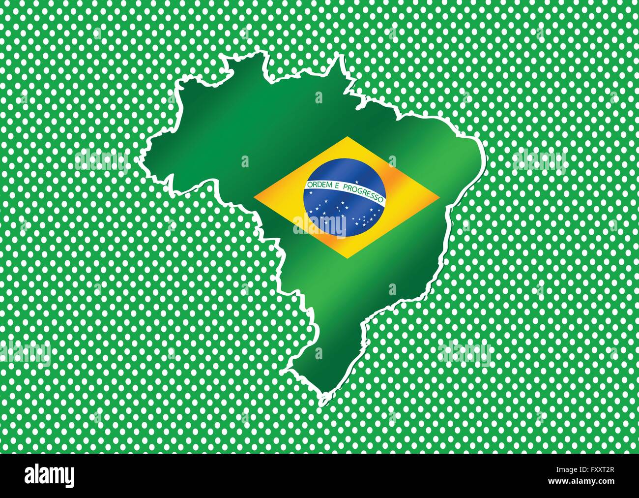 Brazil flag theme idea design Stock Vector Image & Art - Alamy