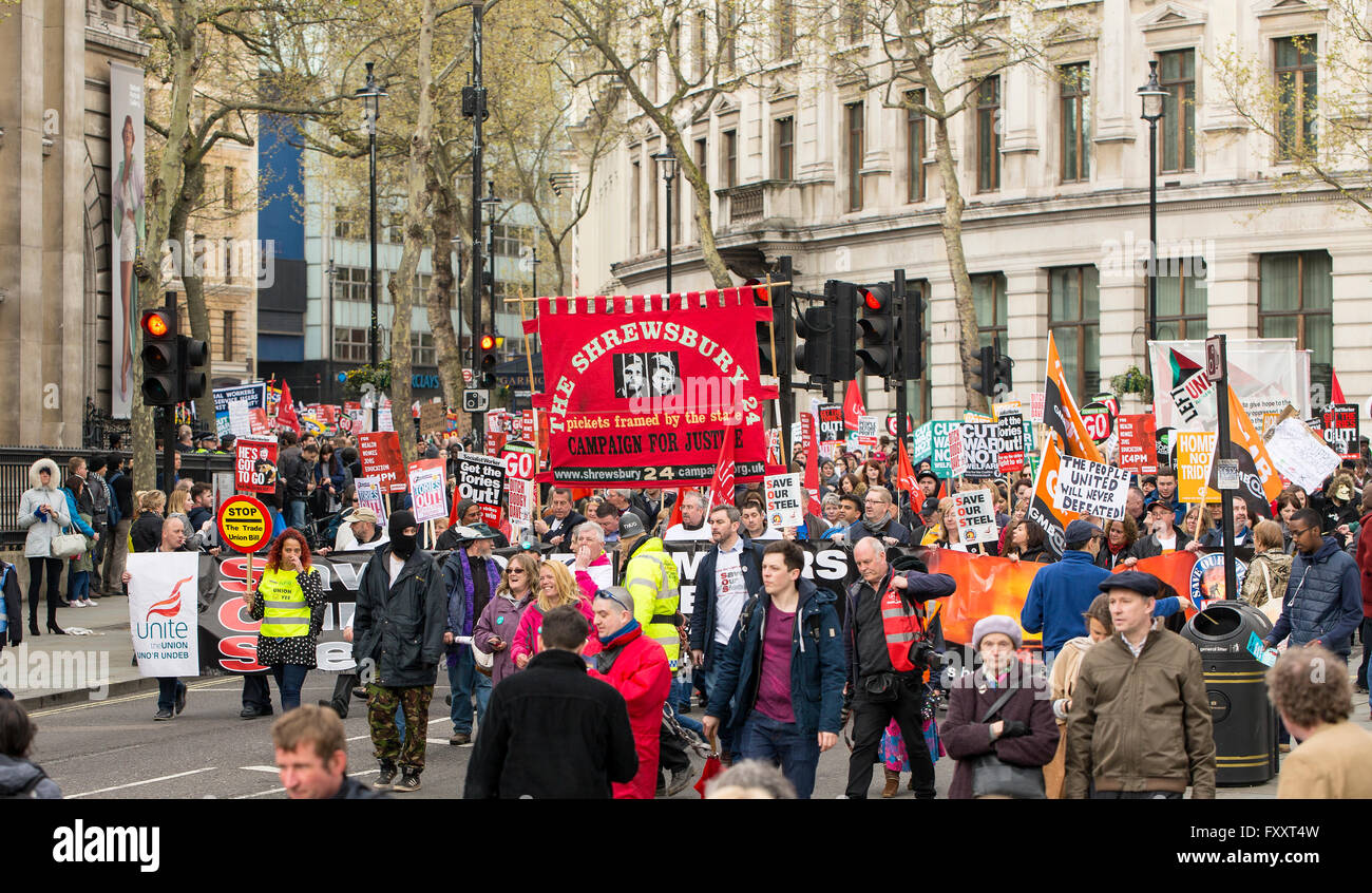 Reported by the police, over hundred thousand people marched on ...
