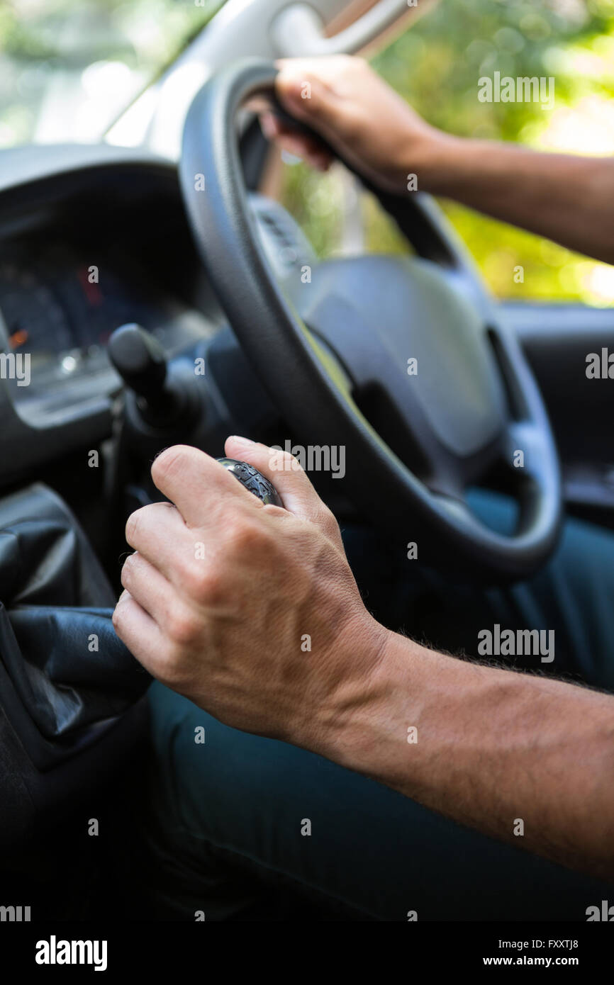 Man driving a car Stock Photo - Alamy
