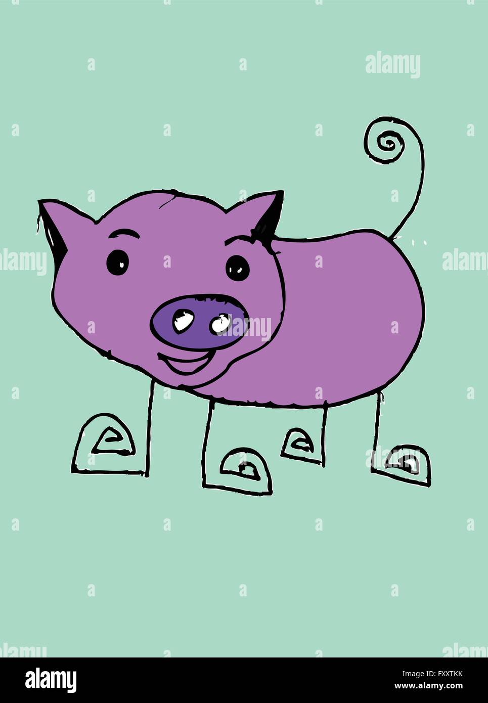 Cartoon animals collection in jaidee Stock Vector Images - Alamy