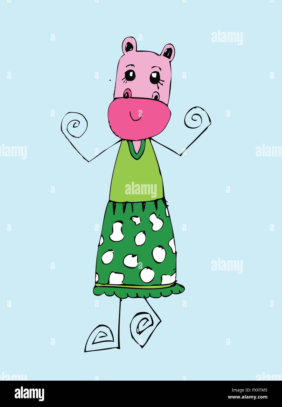 Cartoon animals collection in jaidee Stock Vector Images - Alamy