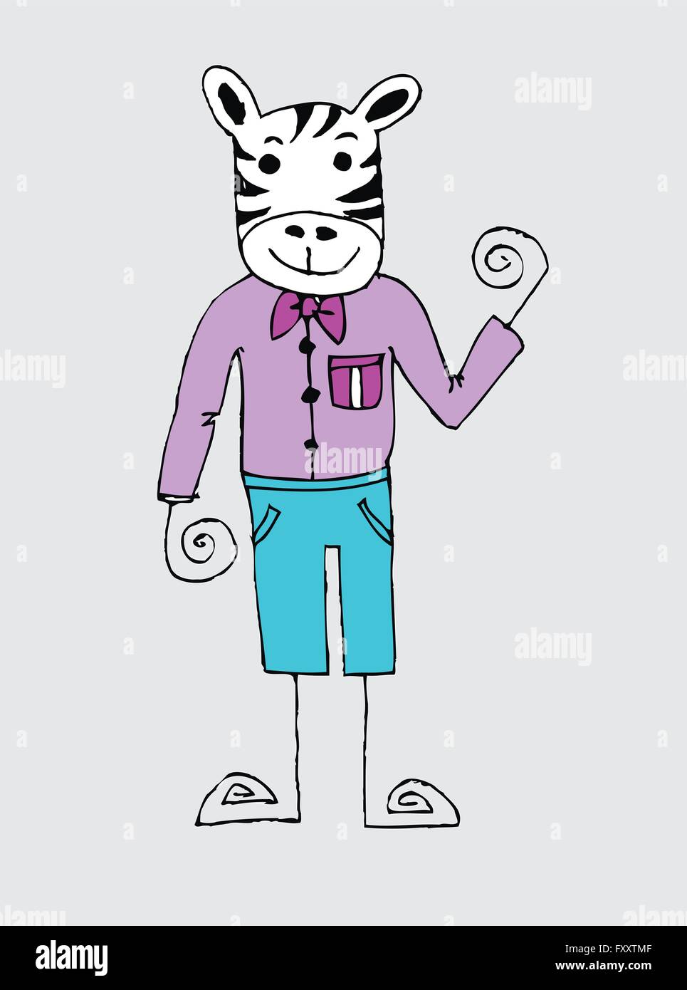 Cartoon animals collection in jaidee Stock Vector Images - Alamy