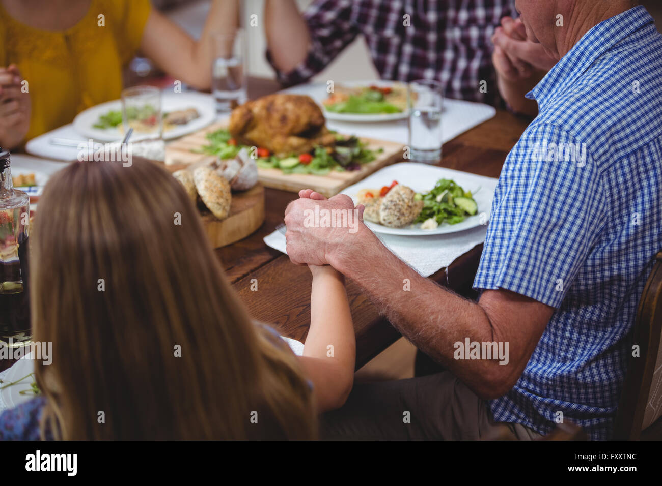 Caucasian elderly male praying hi-res stock photography and images - Alamy