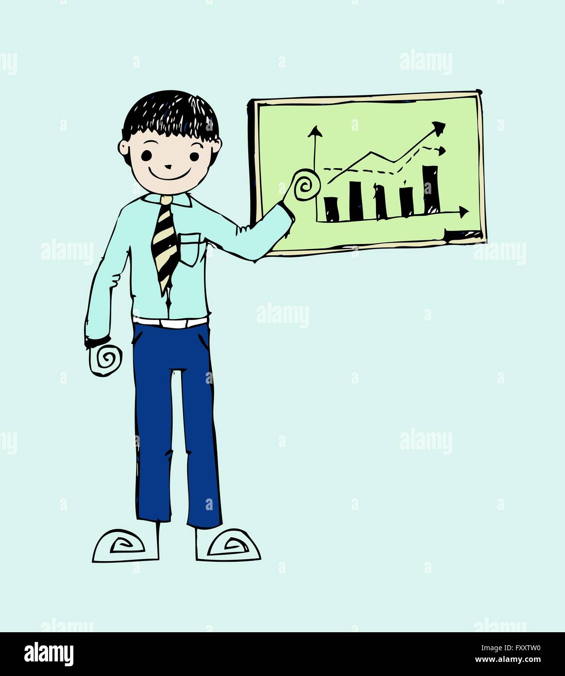 Senior businessman working meeting Stock Vector Images - Alamy