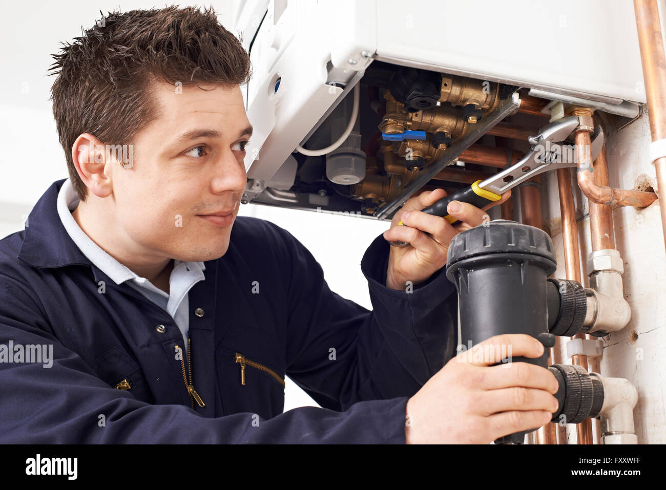 Boiler engineer hi-res stock photography and images - Alamy