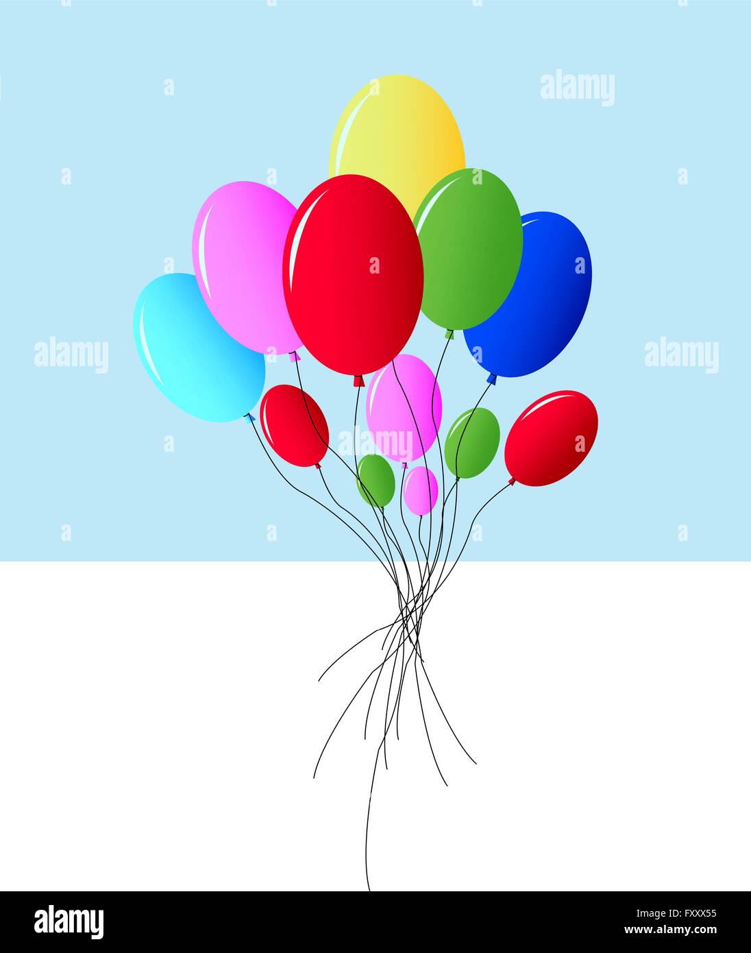 Balloon nobody rainbow Stock Vector Images - Alamy