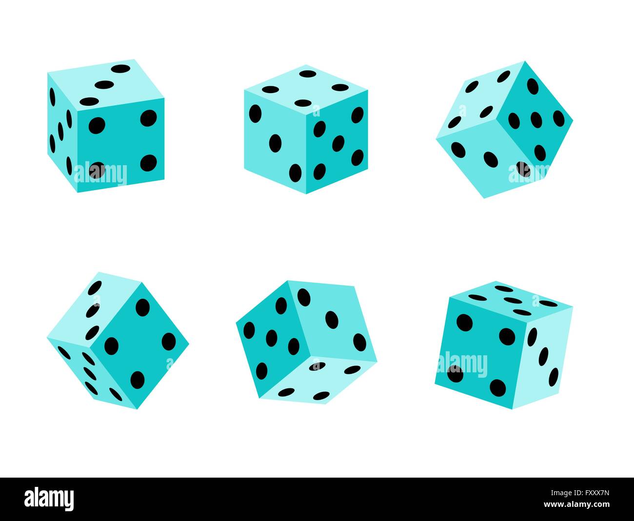 Game dice set Stock Vector Image & Art - Alamy