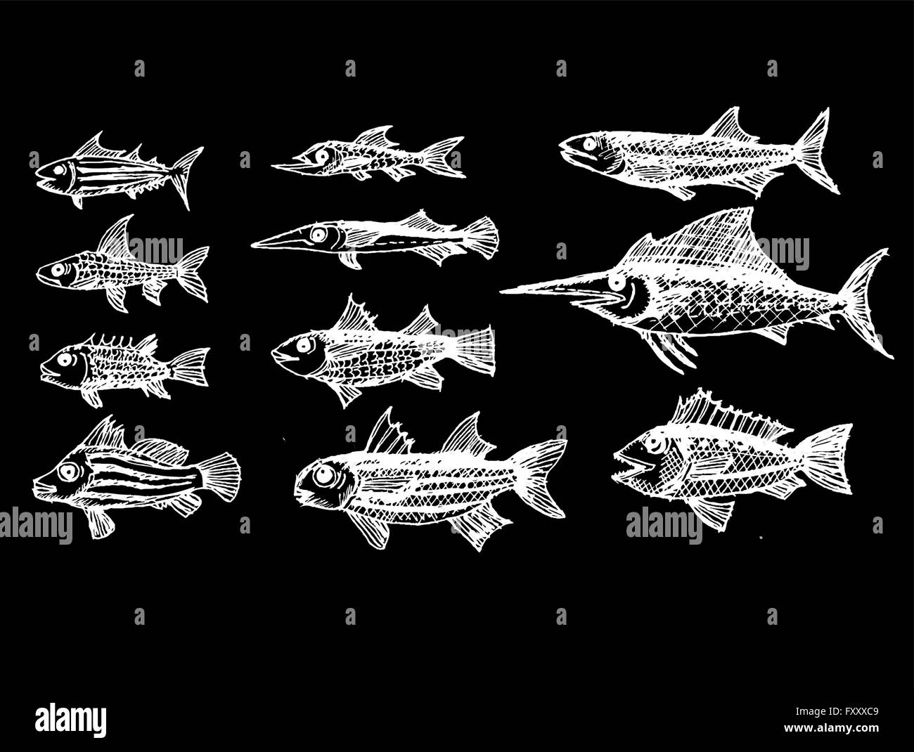 fish in Illustration Stock Vector Image & Art - Alamy