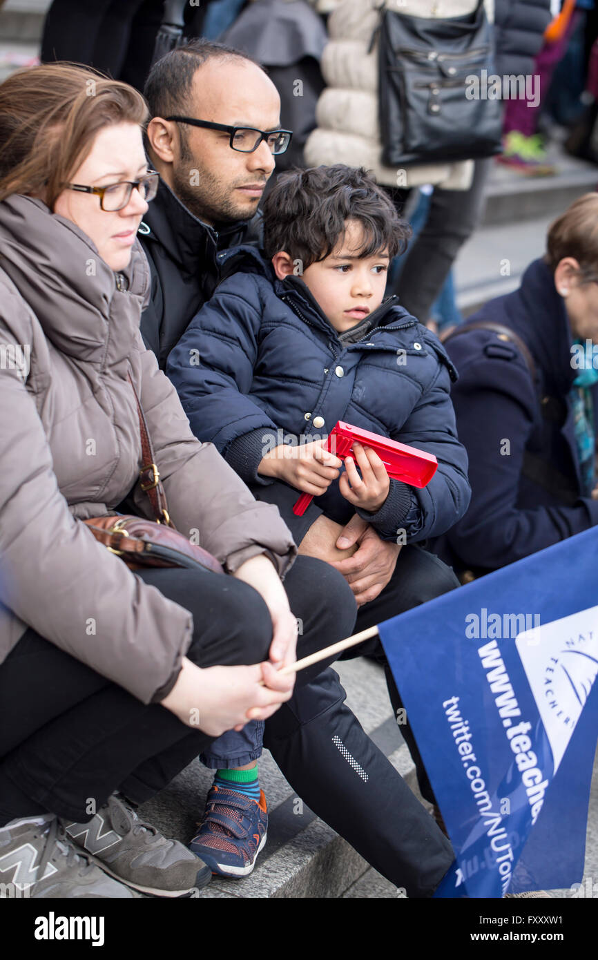 Families came to the march in London to support among the many issues ...