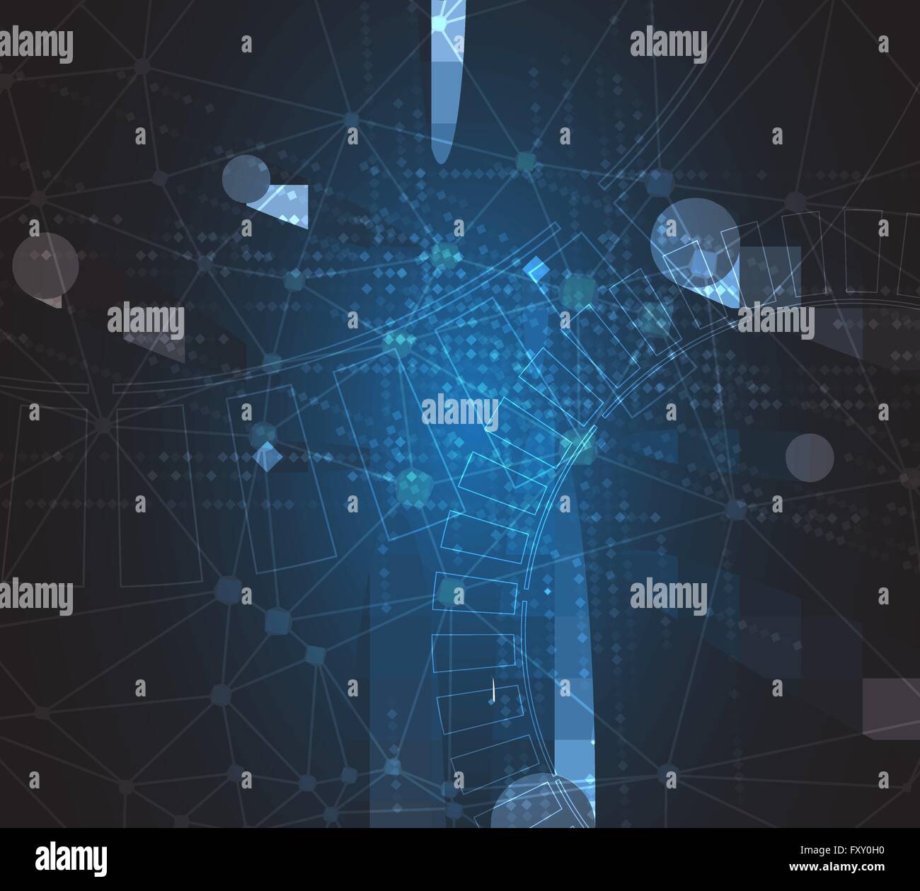 abstract futuristic fade computer technology business background Stock ...