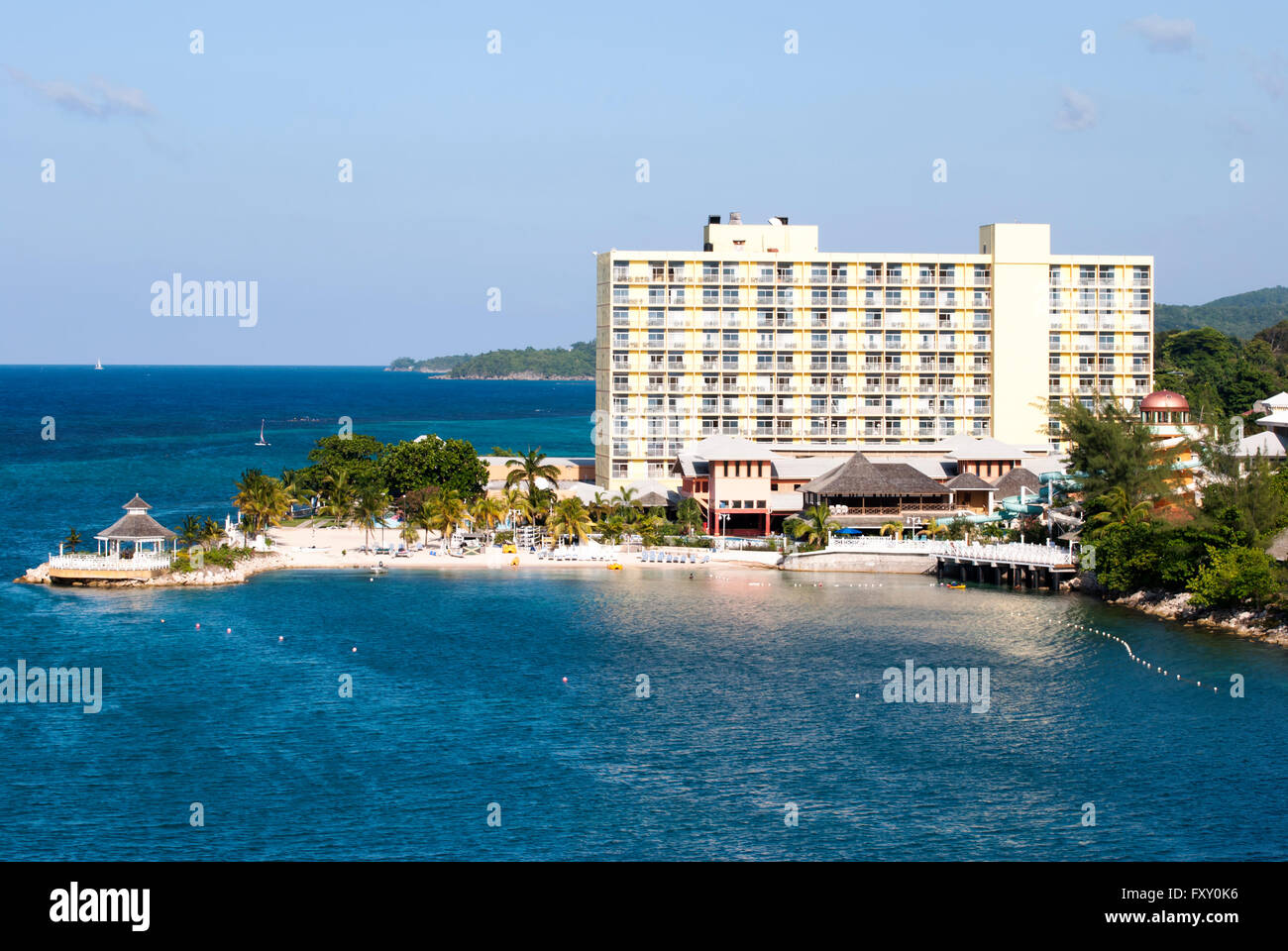 The resort complex in Ocho Rios town (Jamaica Stock Photo - Alamy