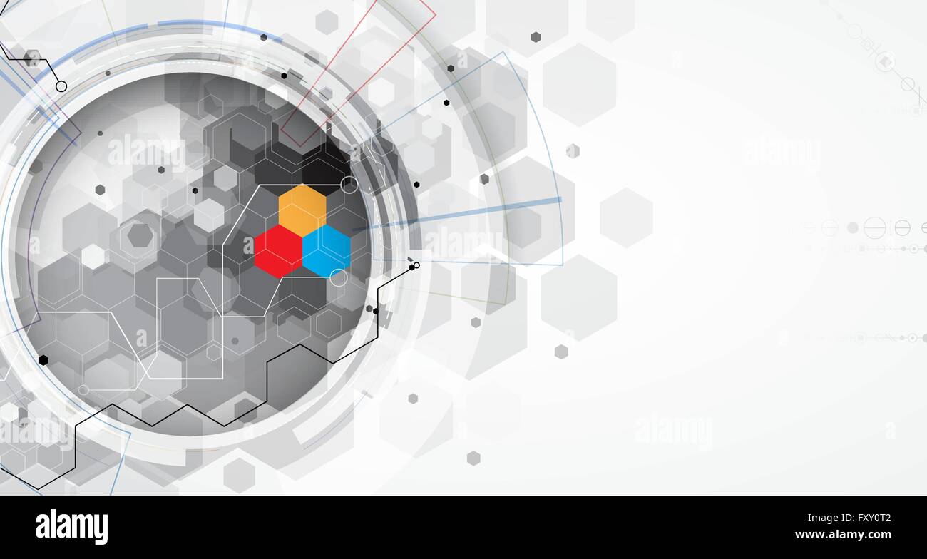 Abstract tech background. Futuristic interface. Vector illustration ...