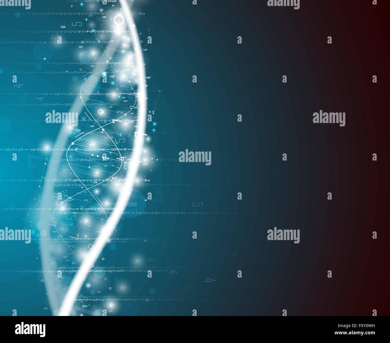 DNA Abstract icon and element collection. Futuristic technology ...