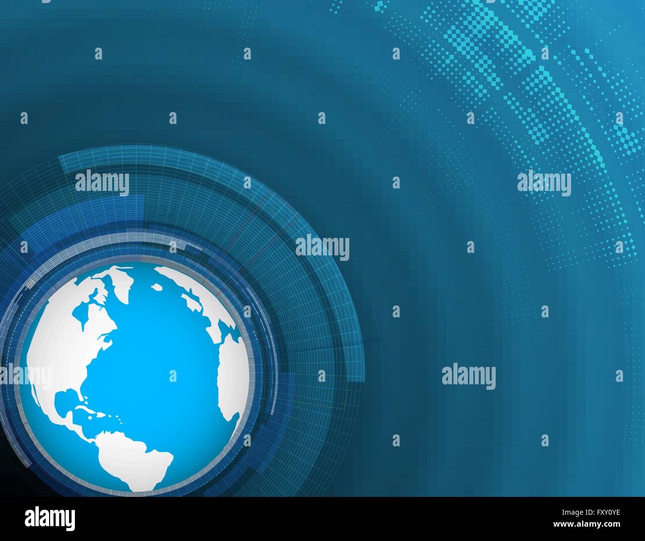 abstract global infinity computer technology concept business ...