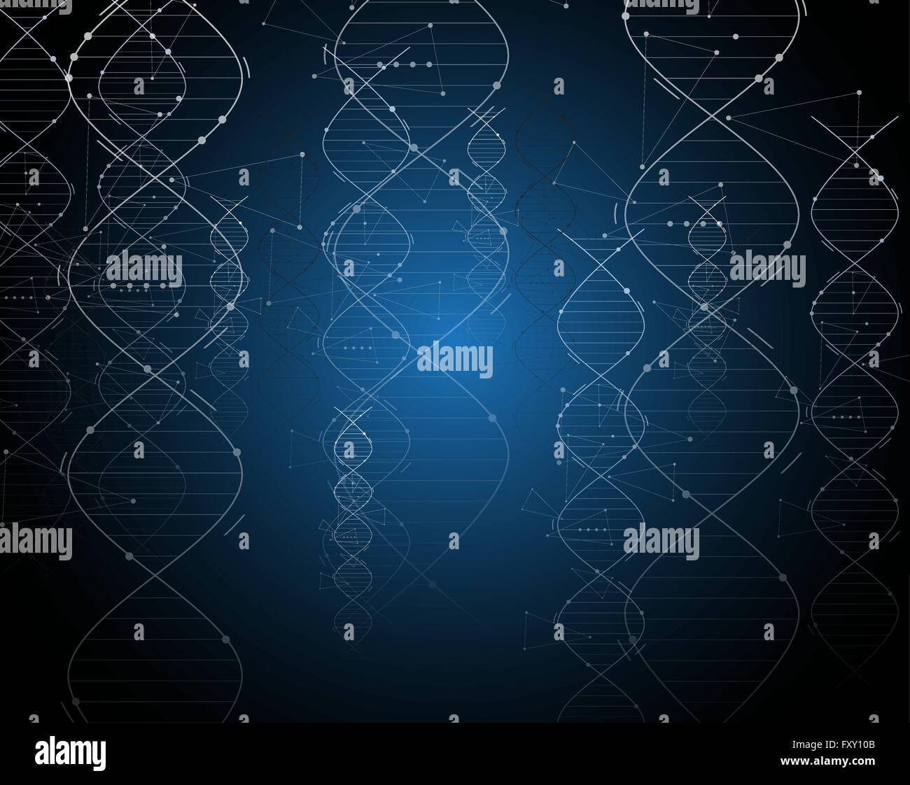 DNA Abstract icon and element collection. Futuristic technology ...