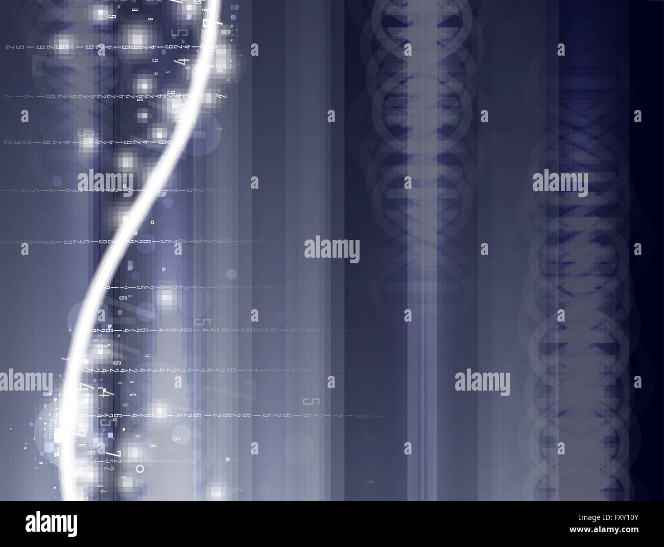 DNA Abstract icon and element collection. Futuristic technology ...