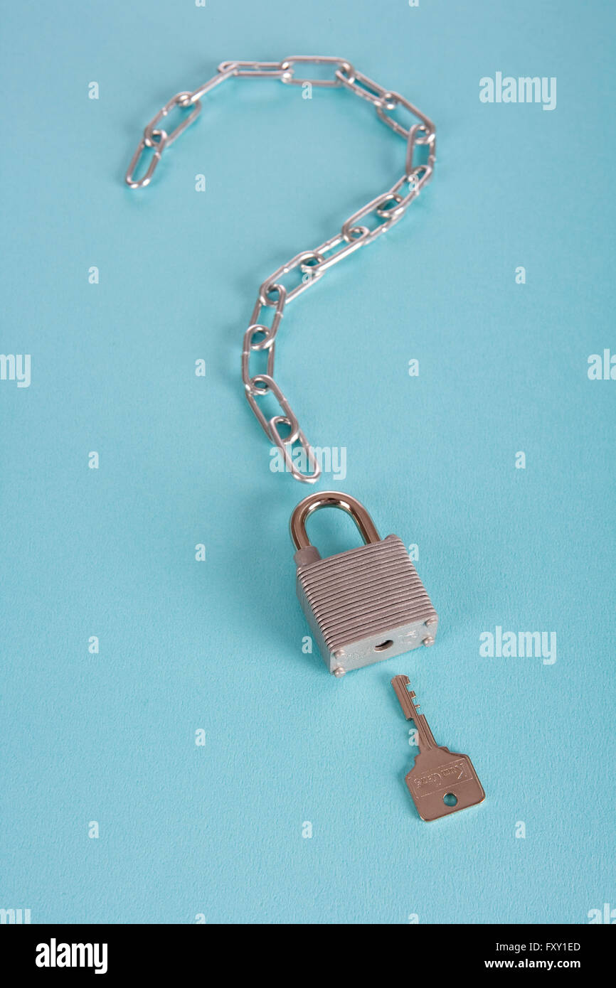 Chain question mark hi-res stock photography and images - Alamy