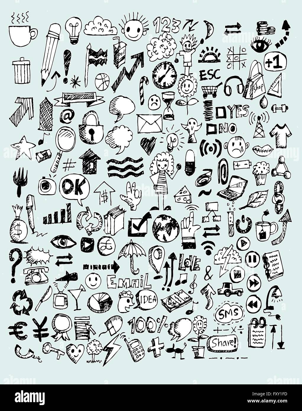 hand doodle Business doodles Stock Vector Image & Art - Alamy