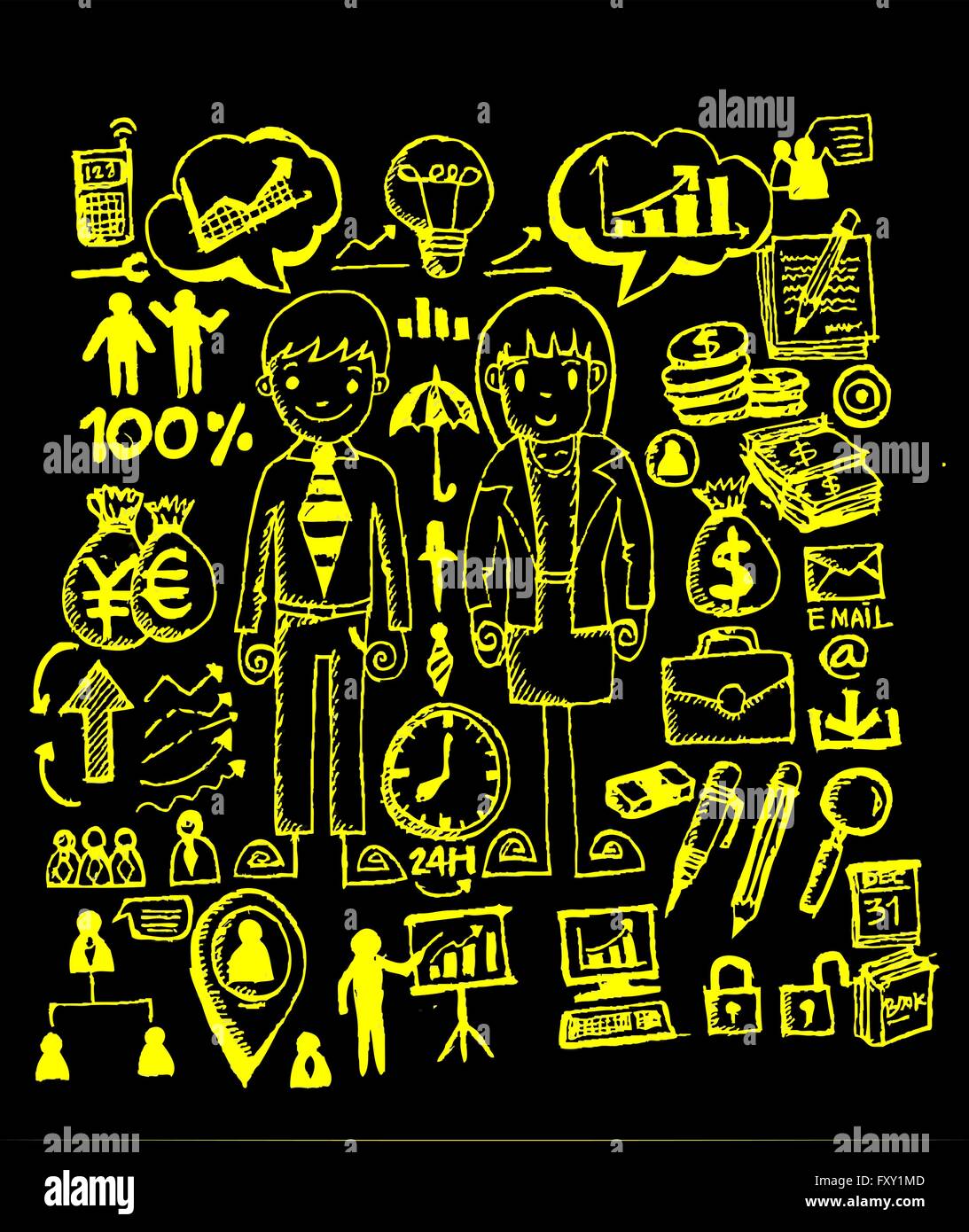 hand doodle Business doodles Stock Vector Image & Art - Alamy