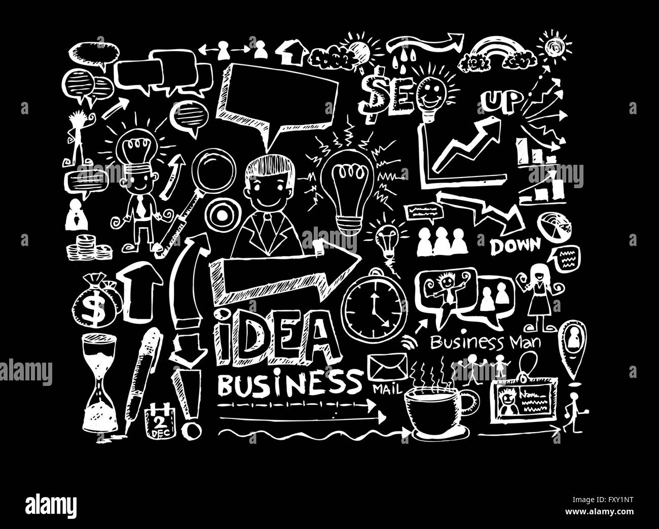 hand doodle Business doodles Stock Vector Image & Art - Alamy