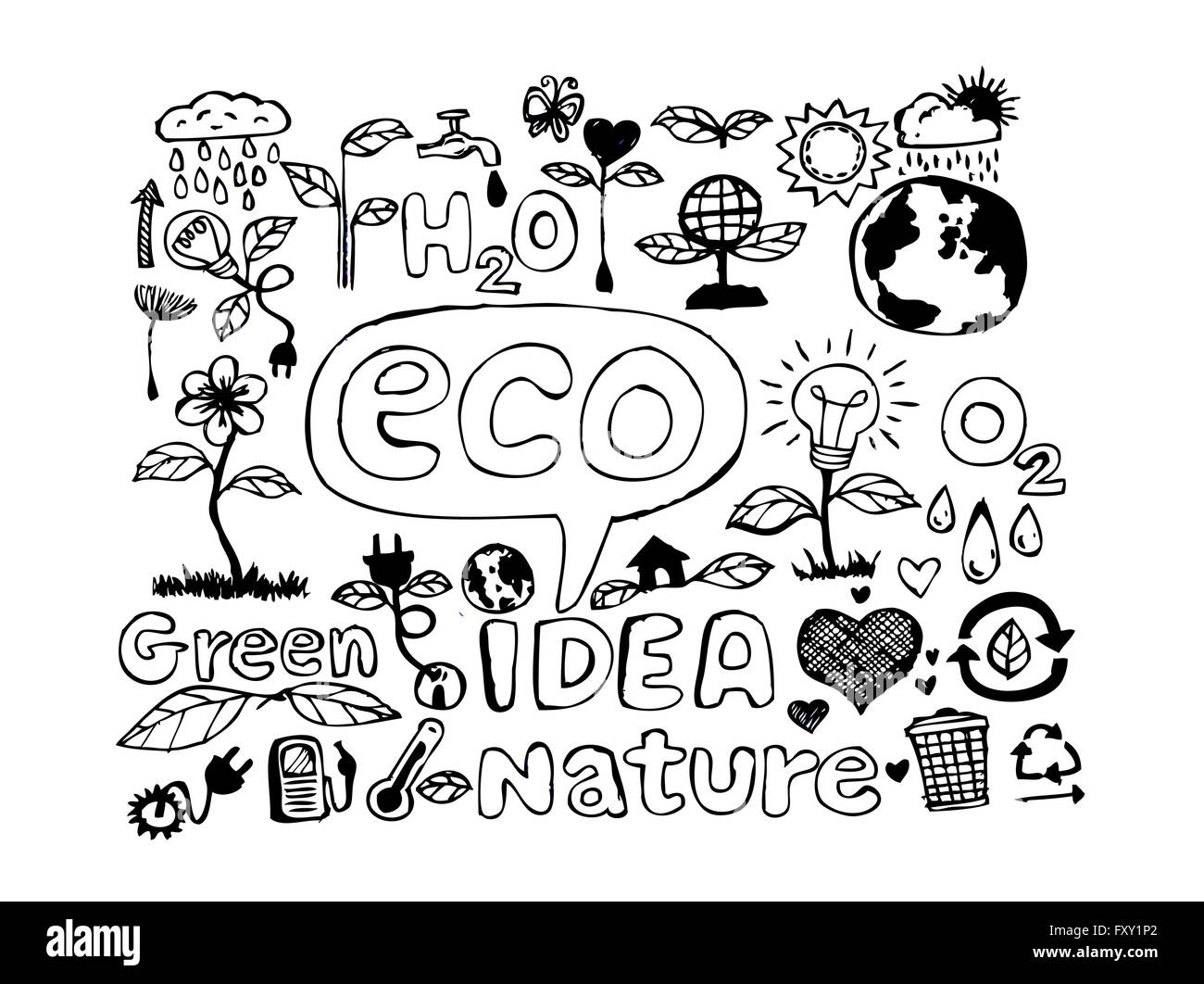Eco Idea Sketch and Eco friendly Doodles Stock Vector Image & Art - Alamy Eco Idea Sketch and Eco friendly Doodles Stock Vector Image & Art - Alamy