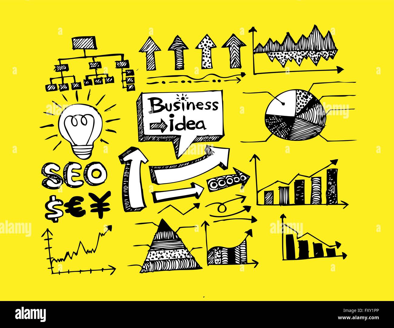 hand doodle Business doodles Stock Vector Image & Art - Alamy