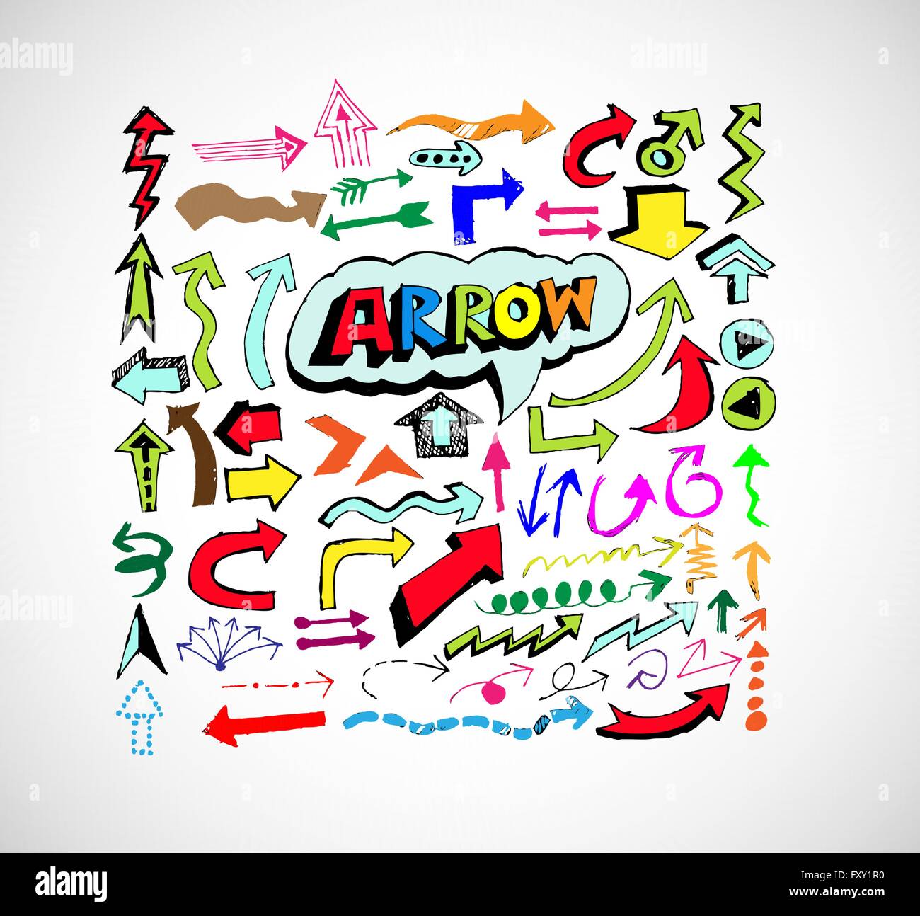 Black bow set arrows Stock Vector Images - Alamy