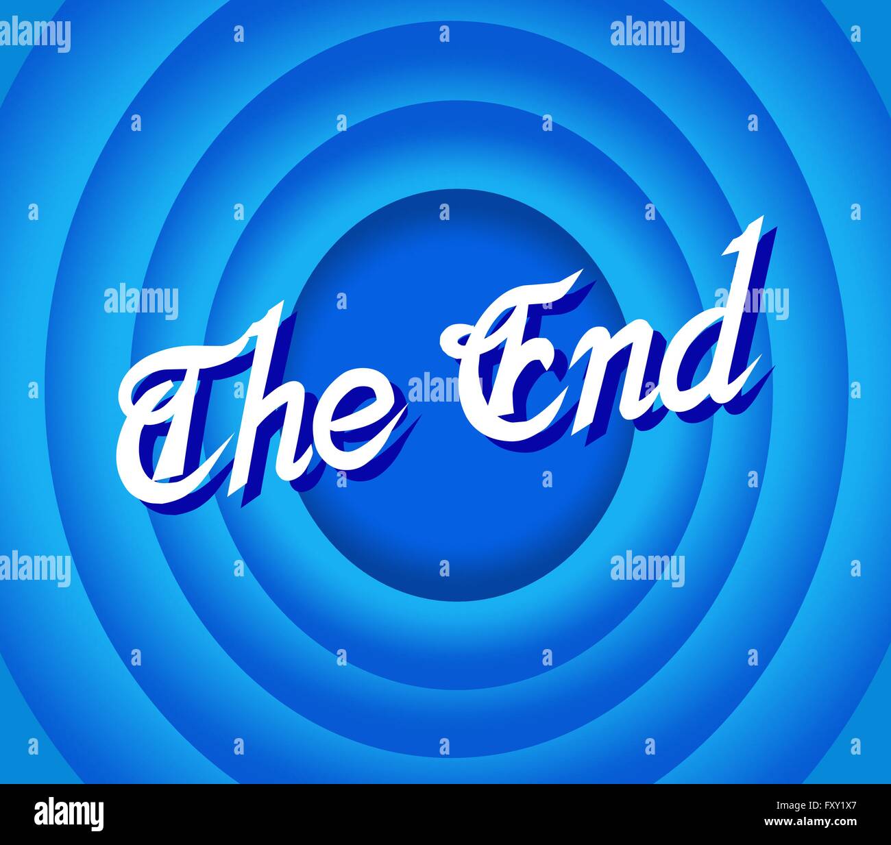 the end Movie ending screen Stock Vector Image & Art - Alamy