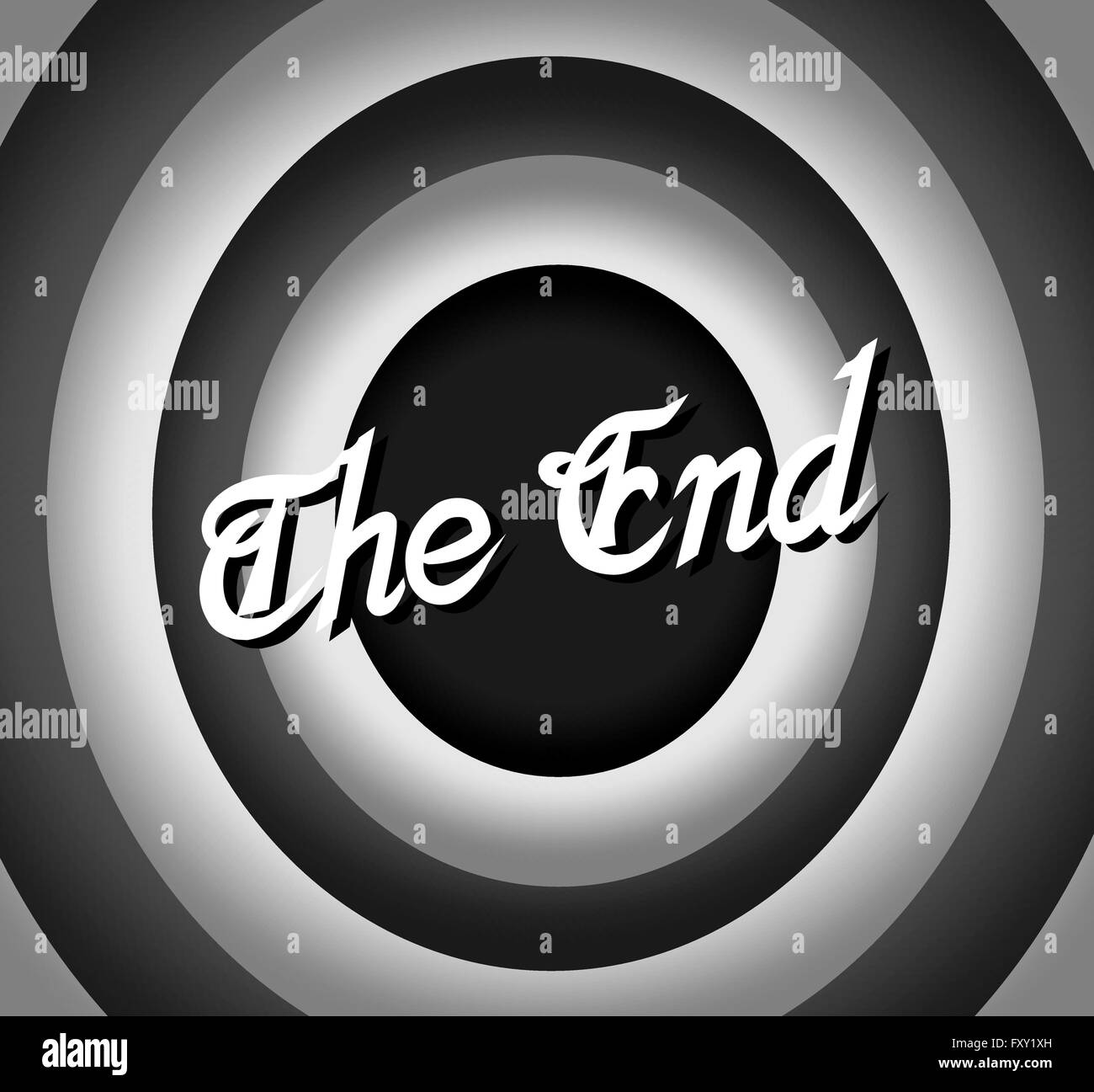 the end Movie ending screen Stock Vector Image & Art - Alamy