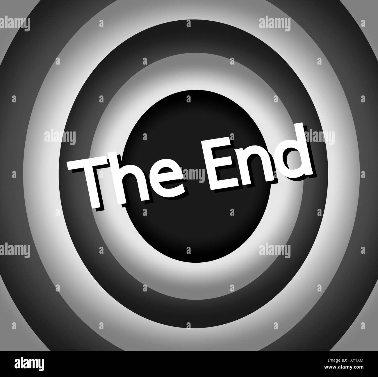 the end Movie ending screen Stock Vector Image & Art - Alamy