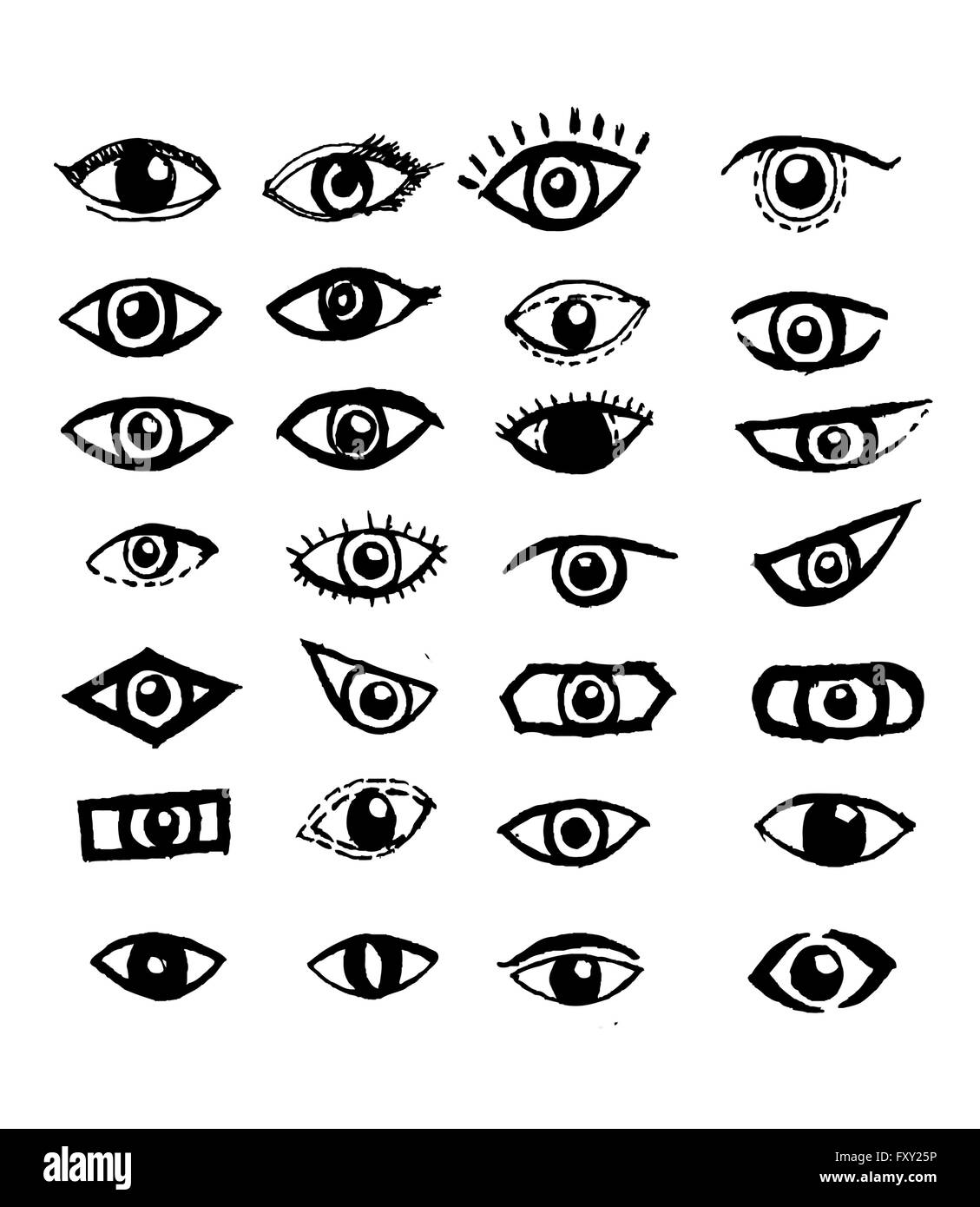 Eye icon character design Stock Vector Image & Art - Alamy