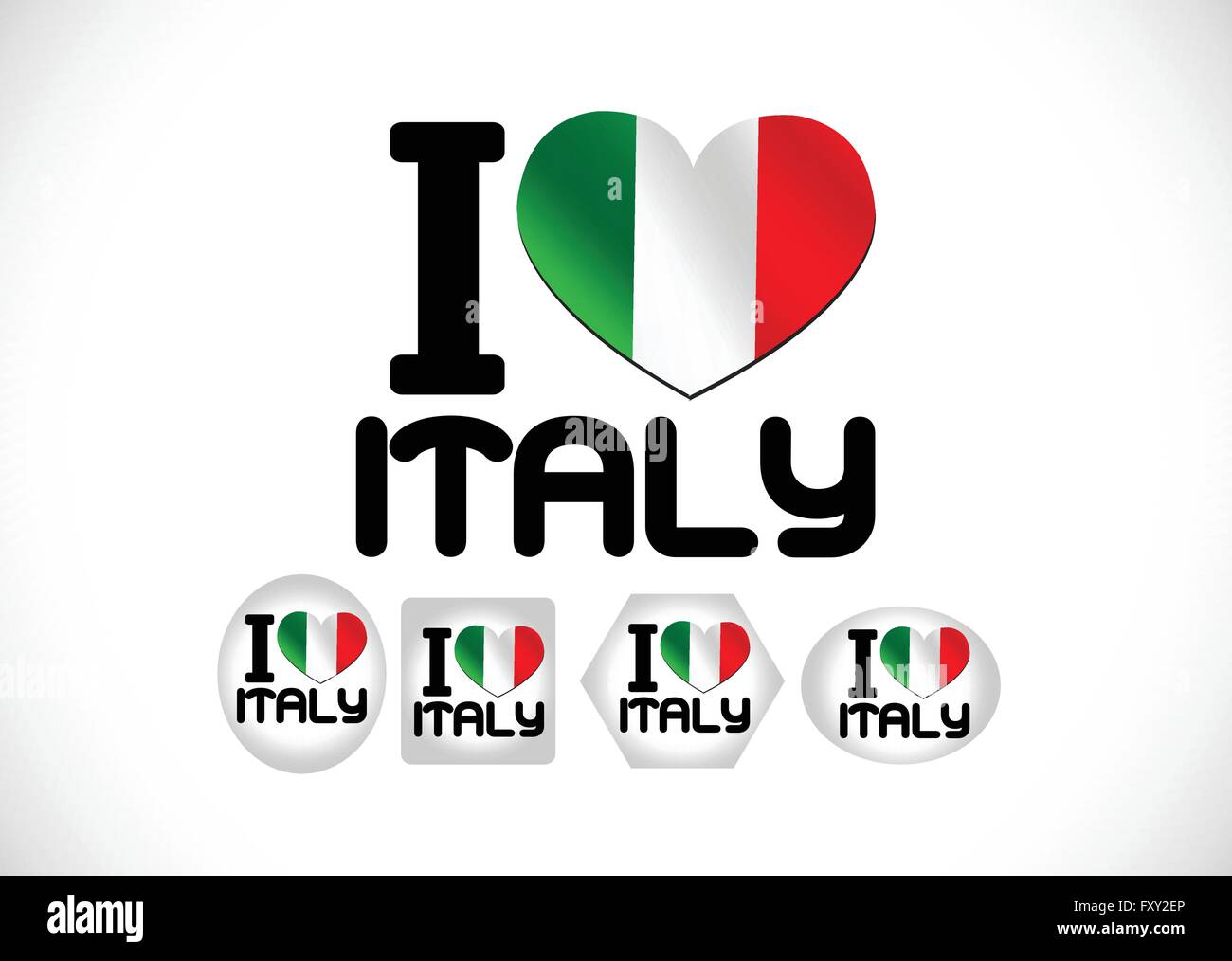 Italy flag icons theme idea for design Stock Vector Image & Art - Alamy