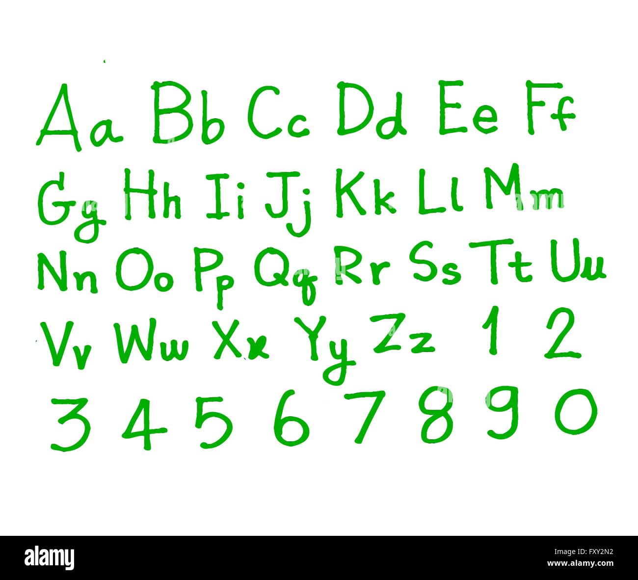 Font Sketch Hand drawing letters Stock Vector Image & Art - Alamy