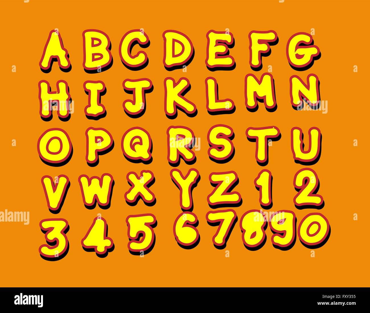 Font Sketch Hand drawing letters Stock Vector Image & Art - Alamy