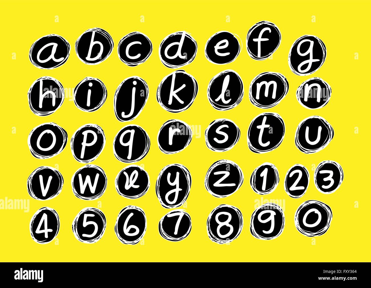 Font Sketch Hand drawing letters Stock Vector Image & Art - Alamy