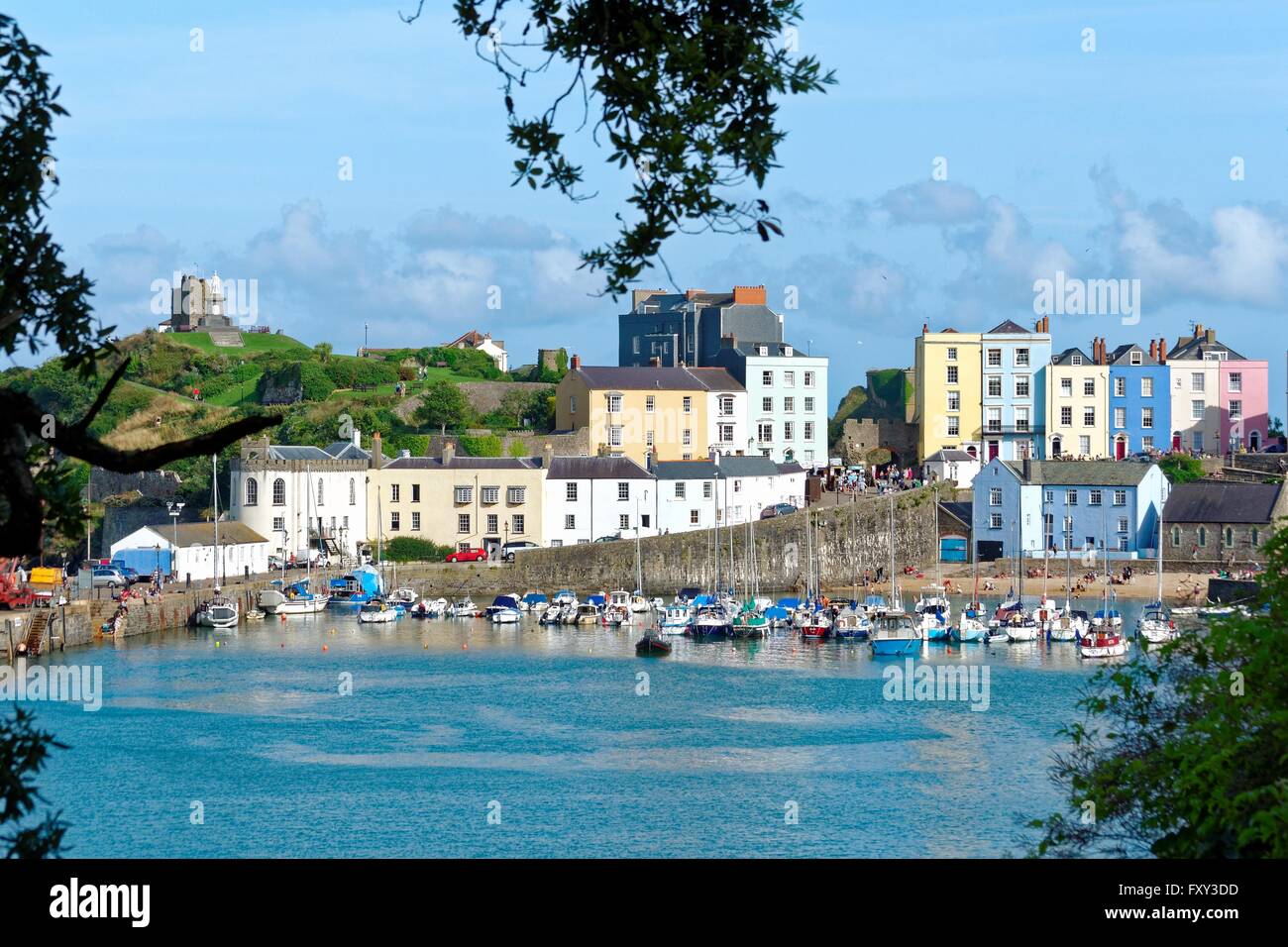 Tenby harbour Pembrokshire west Wales UK Stock Photo - Alamy